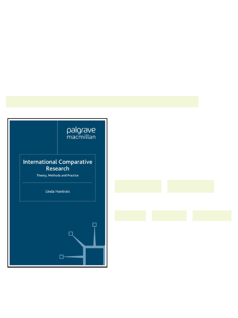 International Comparative Research Theory Methods and Practice by Linda Hantrais Linda Hantrais ...