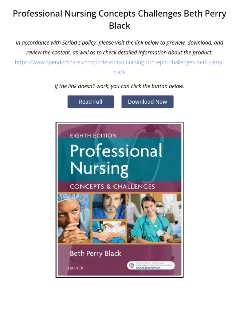 Professional Nursing Concepts Challenges Beth Perry Black | PDF ...