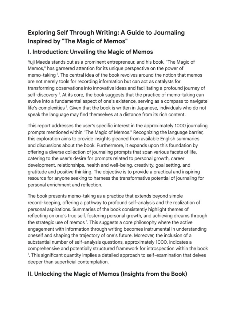 Journaling Prompts Translation and Ideas- | PDF | Goal | Well Being