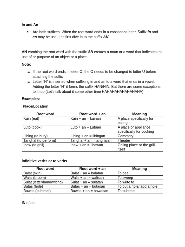 Tagalog Lesson #2 | PDF