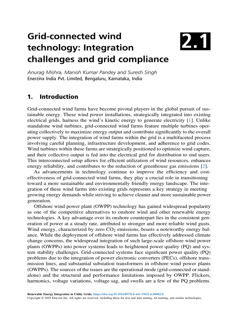2 1 Grid Connected Wind Technology Integra 2025 Renewable Energy ...