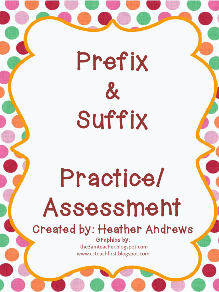Prefix and Suffix Practice Assessment | PDF | Chess Theory | Chess