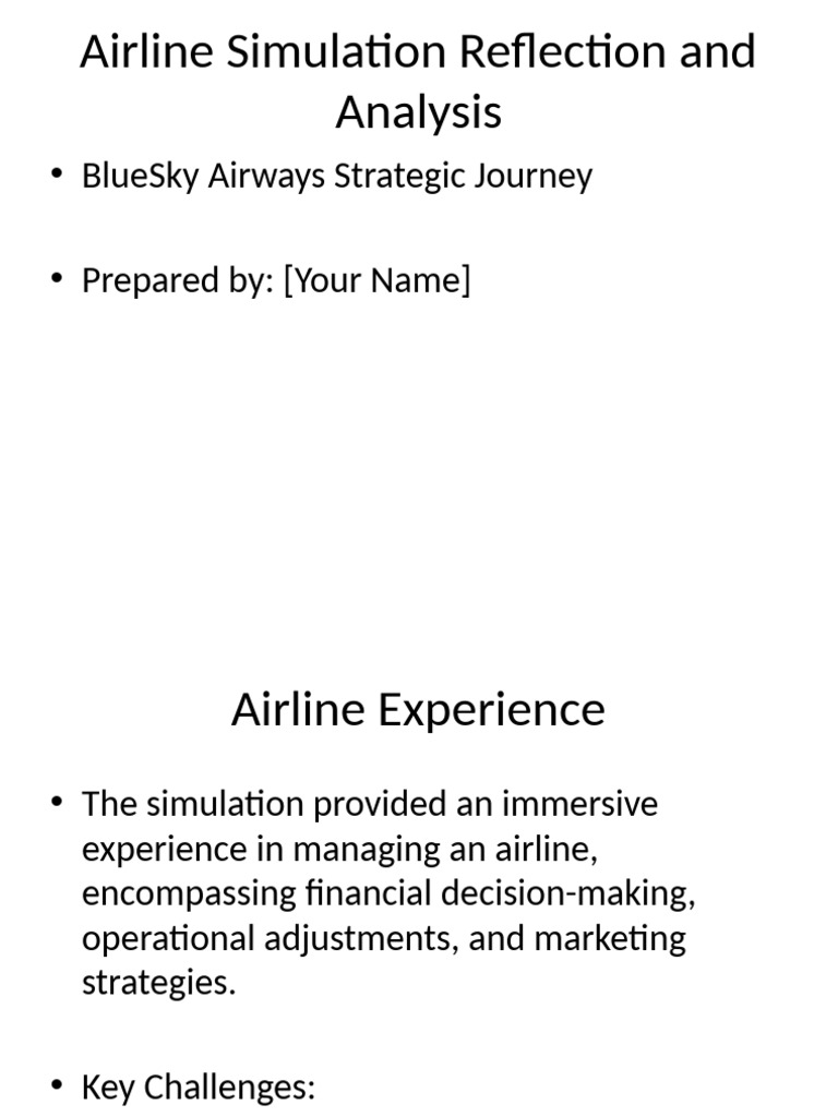 Airline_Simulation_Reflection | PDF