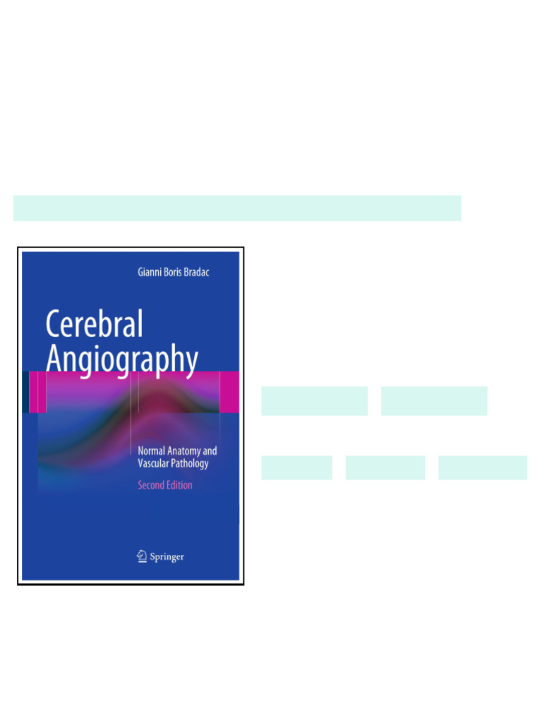 Cerebral Angiography Normal Anatomy and Vascular Pathology digital ...