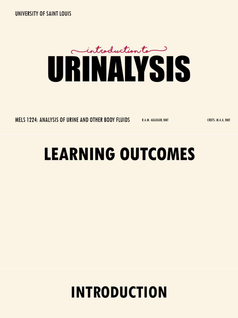 Urinalysis: Methods and Specimen Types | PDF | Urine | Medical Specialties