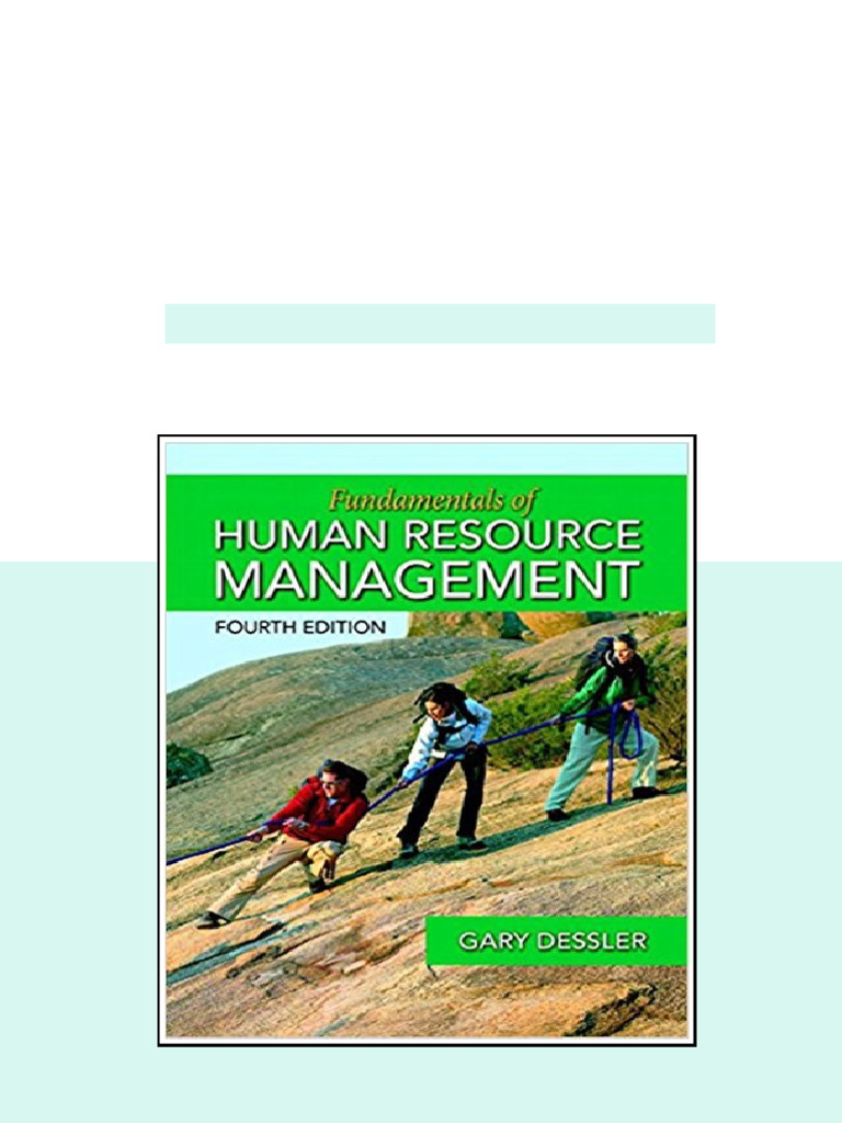 (Original PDF) Fundamentals of Human Resource Management 4th by Gary Dessler Kindle & PDF ...
