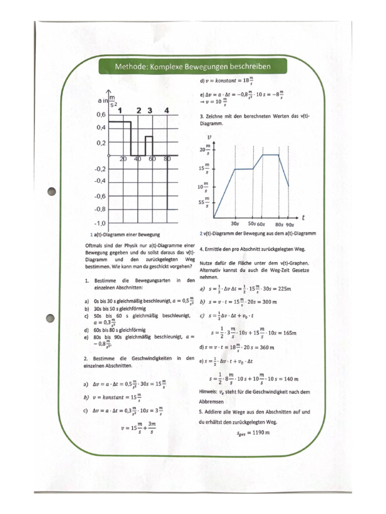 Methode Komplexe Bewegungen Beschreiben | PDF