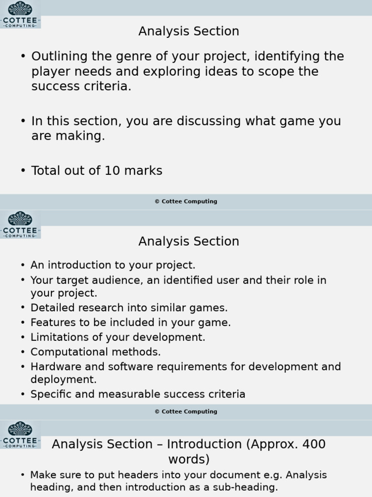 01. Analysis Lesson 2 - Introduction | PDF