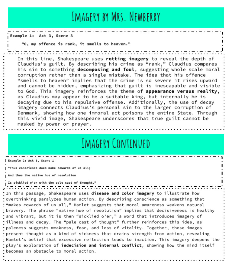 Shakespeare's Imagery of Guilt and Action | PDF