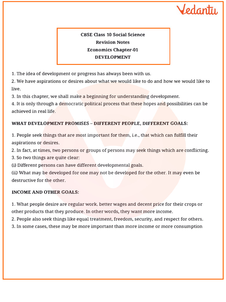 Vedantu Grade 10 Revision Notes Sst | PDF | Loans | Deposit Account