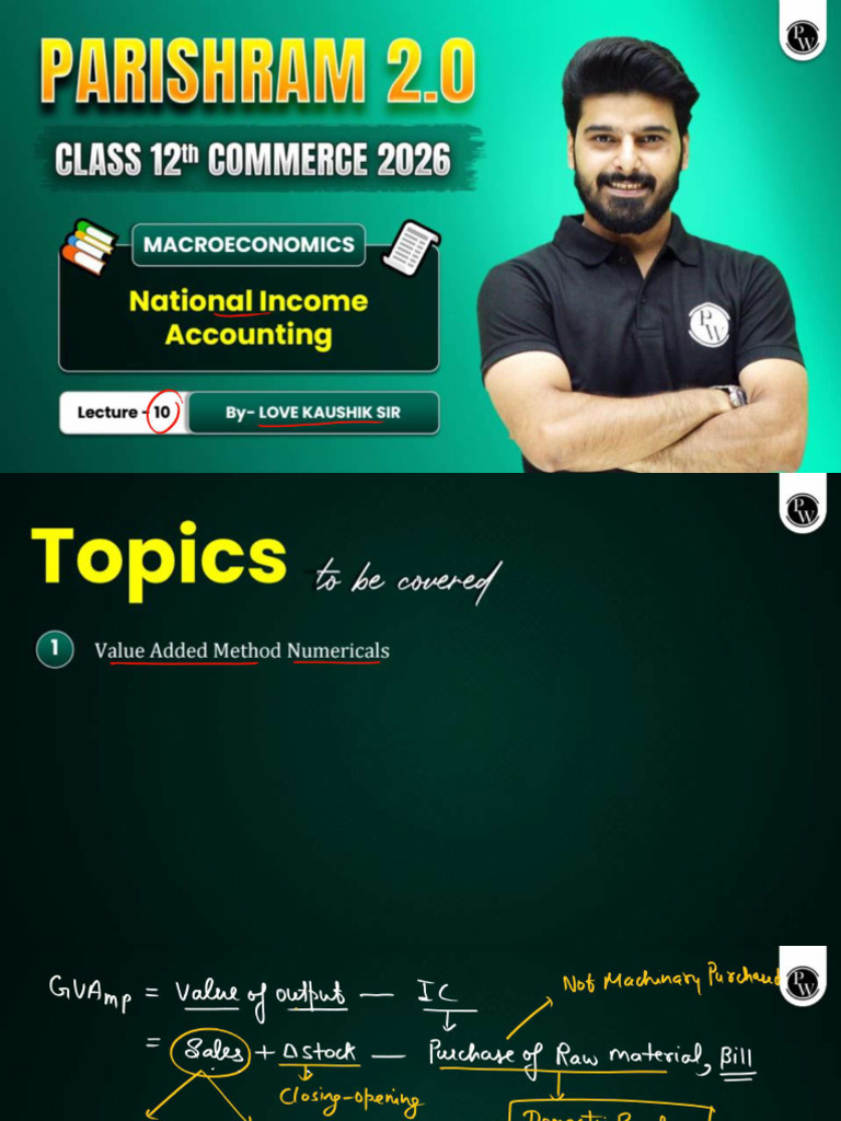 _National Income Accounting 10 _ Class Notes | PDF