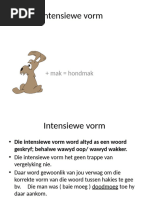 Intensiewe Vorm List | PDF