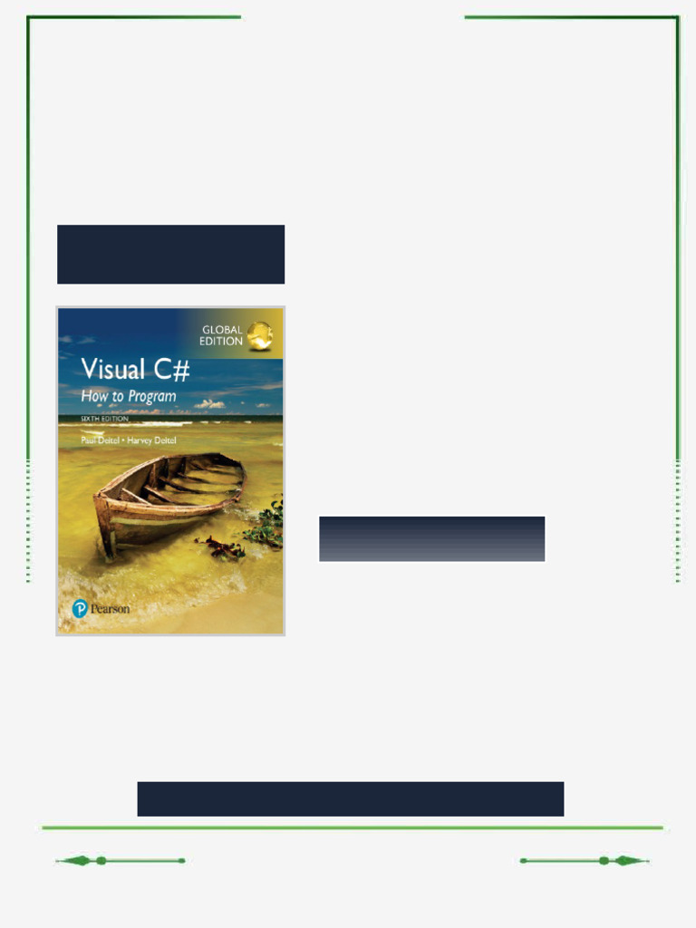 Visual C# How to Program 6th Edition Paul Deitel eBook learning edition ...