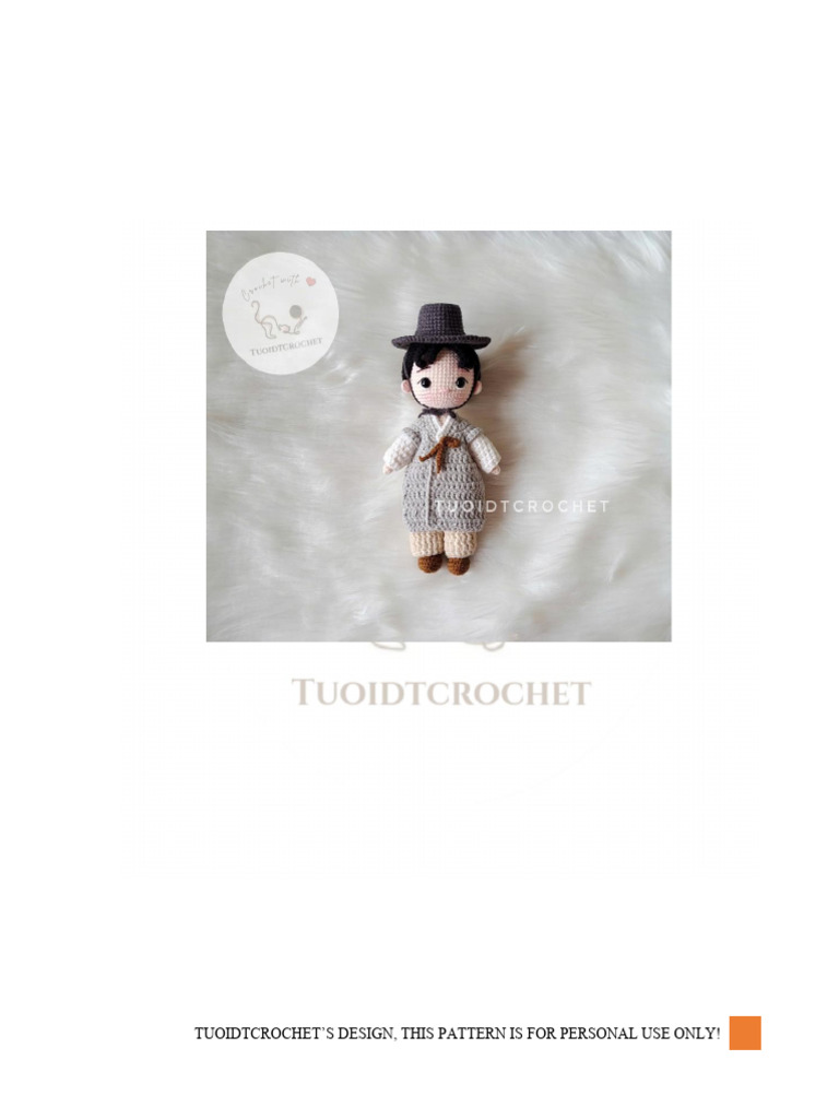 JI-HO DOLL CROCHET PATTERN | PDF | Crochet | Embroidery