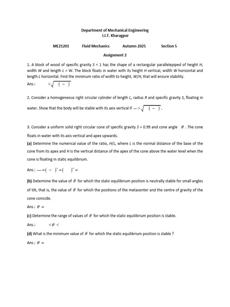 Fluid Assignment (2) | PDF