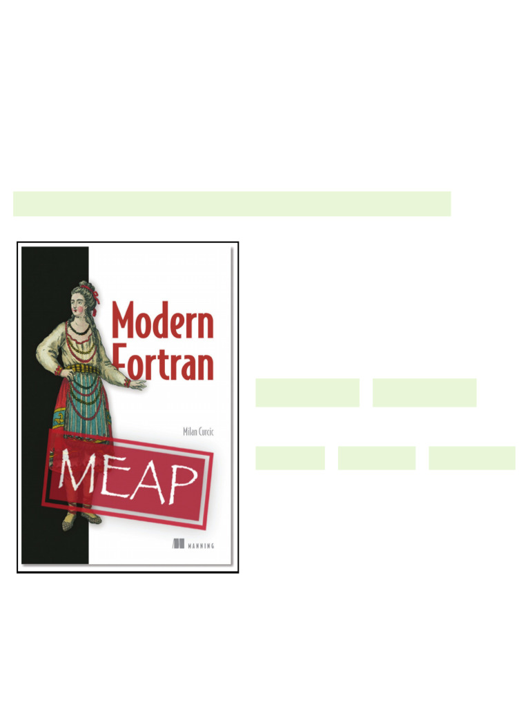 Manning Modern Fortran Building Efficient Parallel Applications Kindle ...