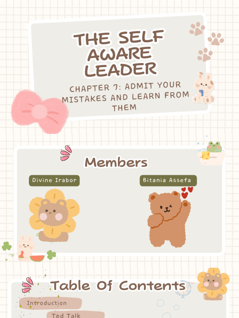 The Self Aware Leader Chapter 7 | PDF