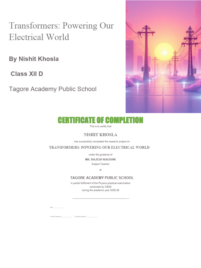 Physics | PDF | Inductor | Transformer