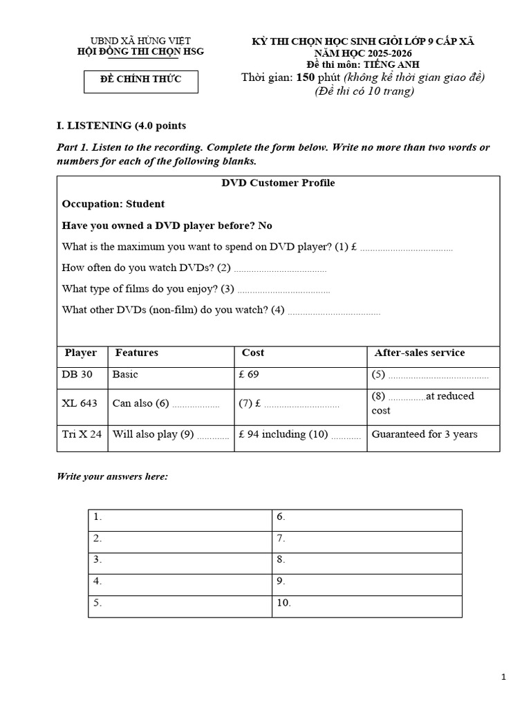 Grade 9 English Exam Paper 2025-2026 | PDF | Opinion Poll | Survey ...