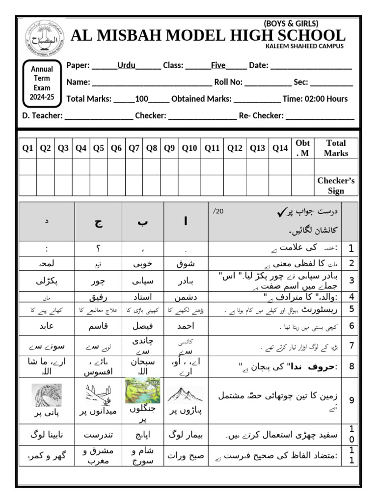 Five Urdu Final | PDF