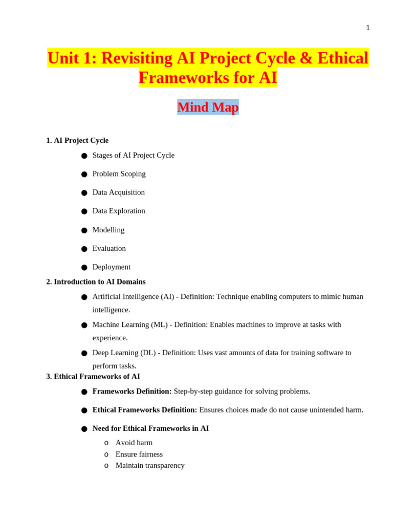 Gr10 Artificial Intelligence Notes | PDF | Artificial Intelligence ...