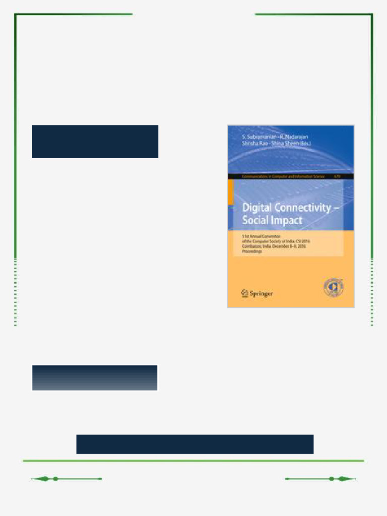 Digital Connectivity Social Impact 51st Annual Convention of the ...