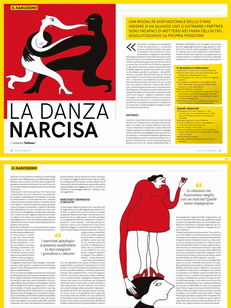 Psic Contemp Narcisismo | PDF