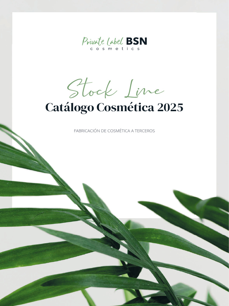 Private Label BSN_Catálogo Cosmética 2025 | PDF | Protector solar ...