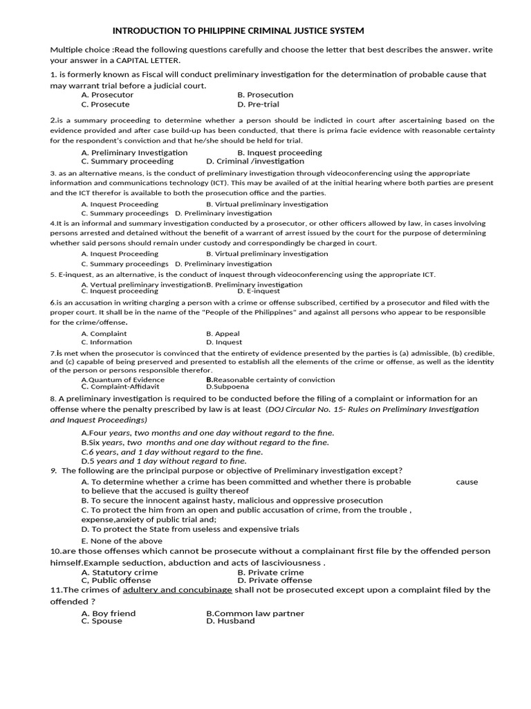 questions and answer | PDF | Prosecutor | Arrest