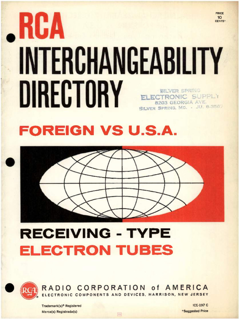 RCA Electron Tube Replacement Guide | PDF | Rca | Audio Electronics
