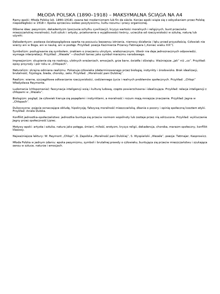 Mloda Polska MAX Info A4 | PDF