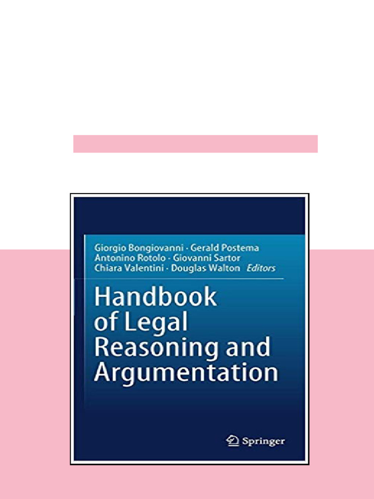 2078(Original PDF) Handbook of Legal Reasoning and Argumentation 1st ed ...