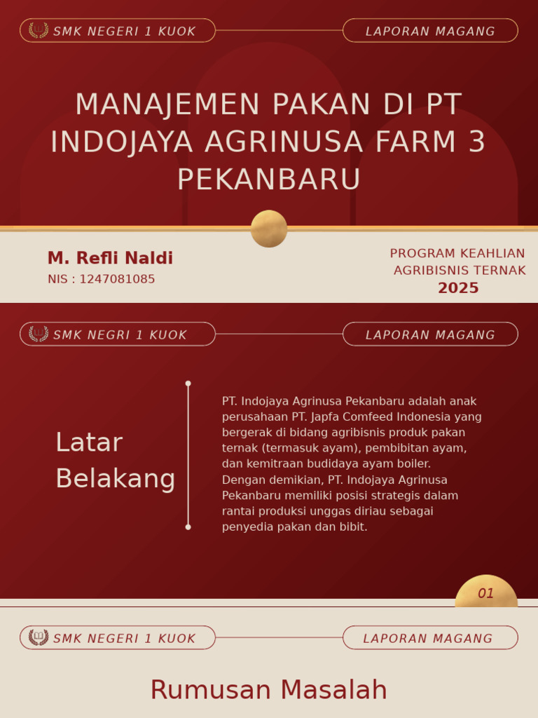 Merah Emas Modern Minimalis Seminar Proposal Skripsi Presentasi ...