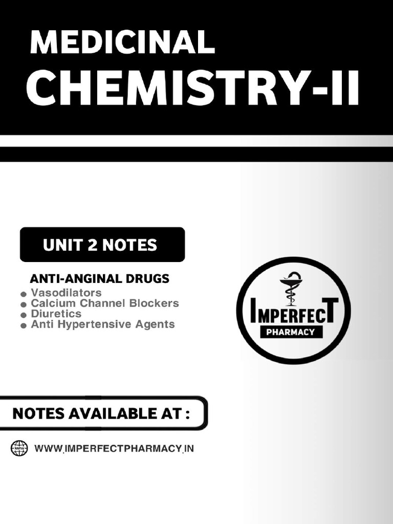 UNIT 2 Medicinal Chemistry II Imperfect Pharmacy Compressed | PDF