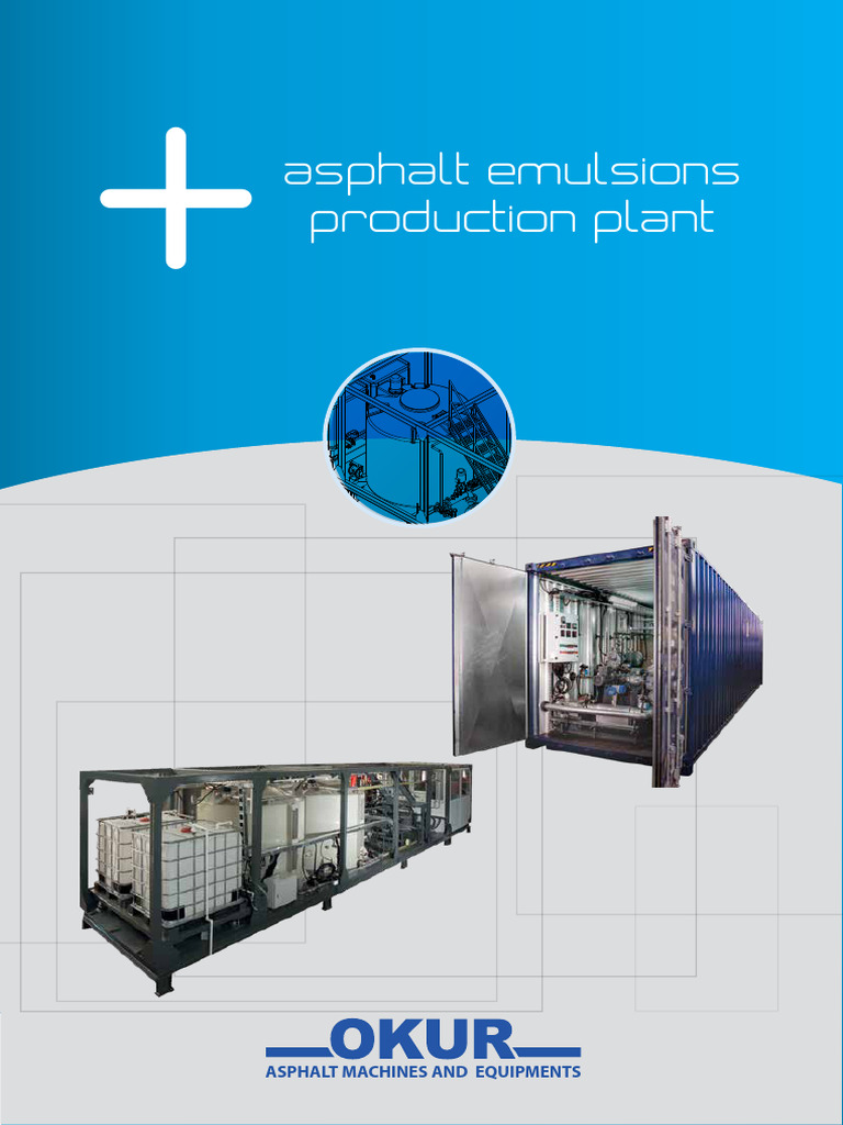 Asphalt Emulsion Plant - Brochure | PDF | Road Surface | Applied And ...