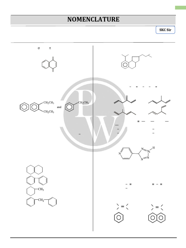 Organic Chemistry Nomenclature Practice | PDF | Carboxylic Acid | Alkane