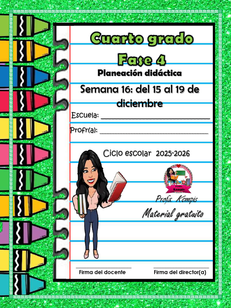 Planeación Didáctica: Semana 16 | PDF | Aprendizaje | Escuelas