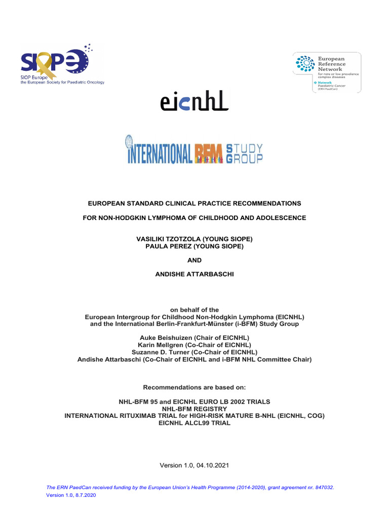 Escp European Standard Clinical Practice Recommendations for Non ...