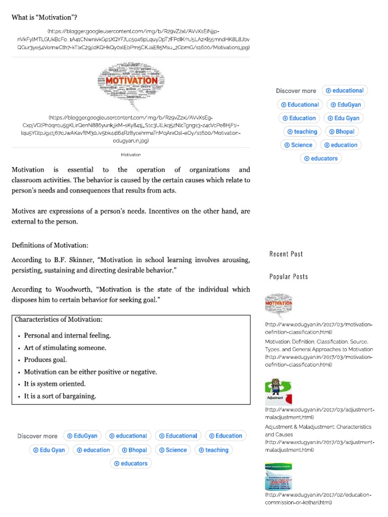 Motivation | PDF