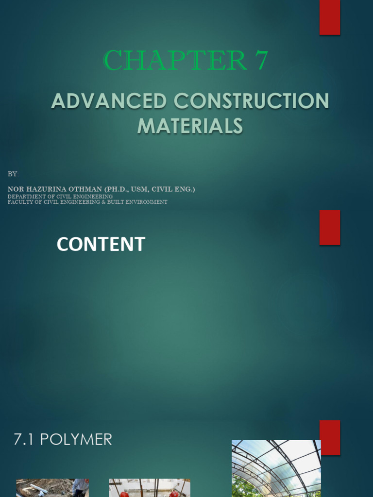 Chapter 7_ Advanced Construction Materials | PDF | Metals | Alloy