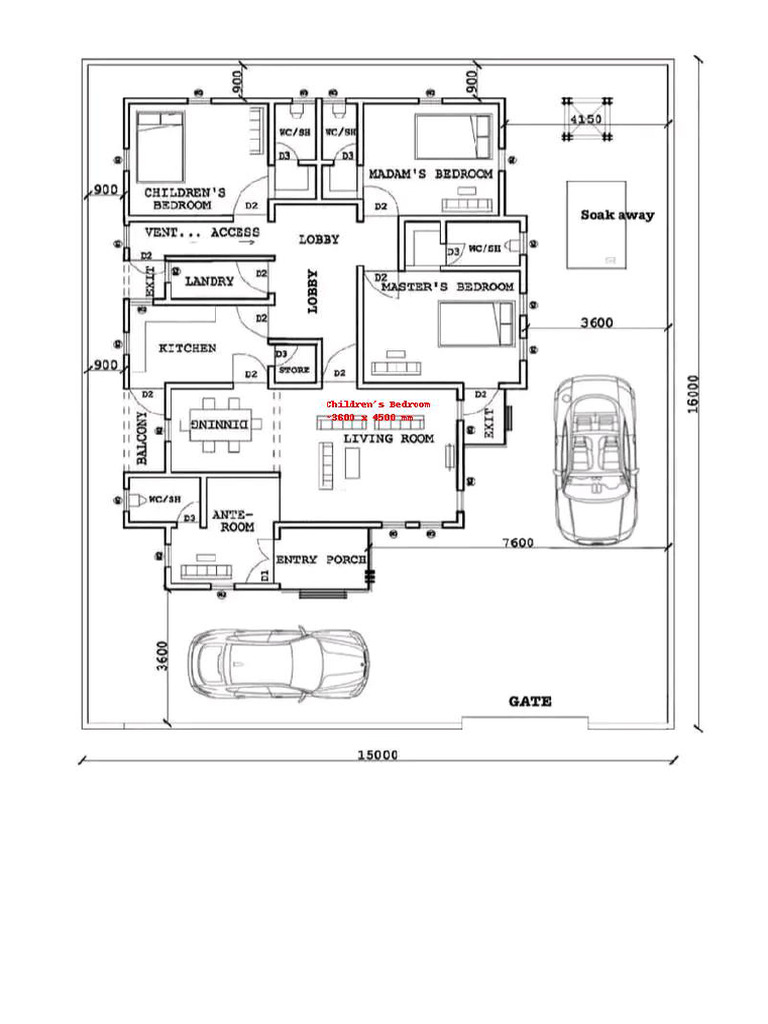 Floor Plan Labeled Dimensions | PDF