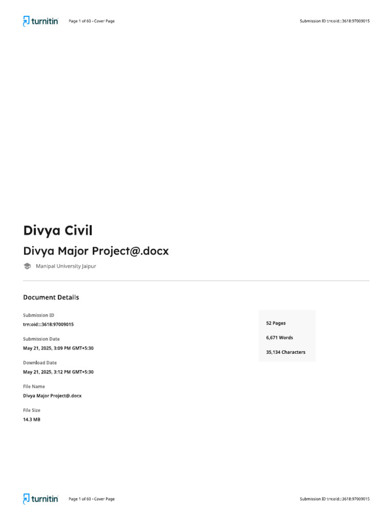 Divya Major Project@.Docx 1 | PDF