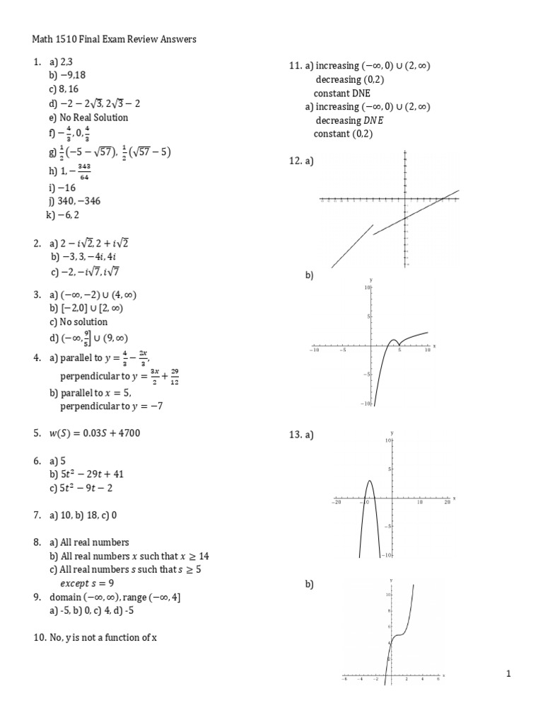 MATH 1510 Final Exam Review Answers Fall 2015 ADA | PDF | Chess | Chess Theory