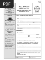 CCMA LRA Form 7.13: Arbitration Request | PDF | Justice | Crime & Violence