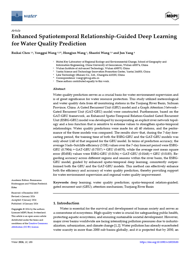 water-18-00185 | PDF | Forecasting | Prediction