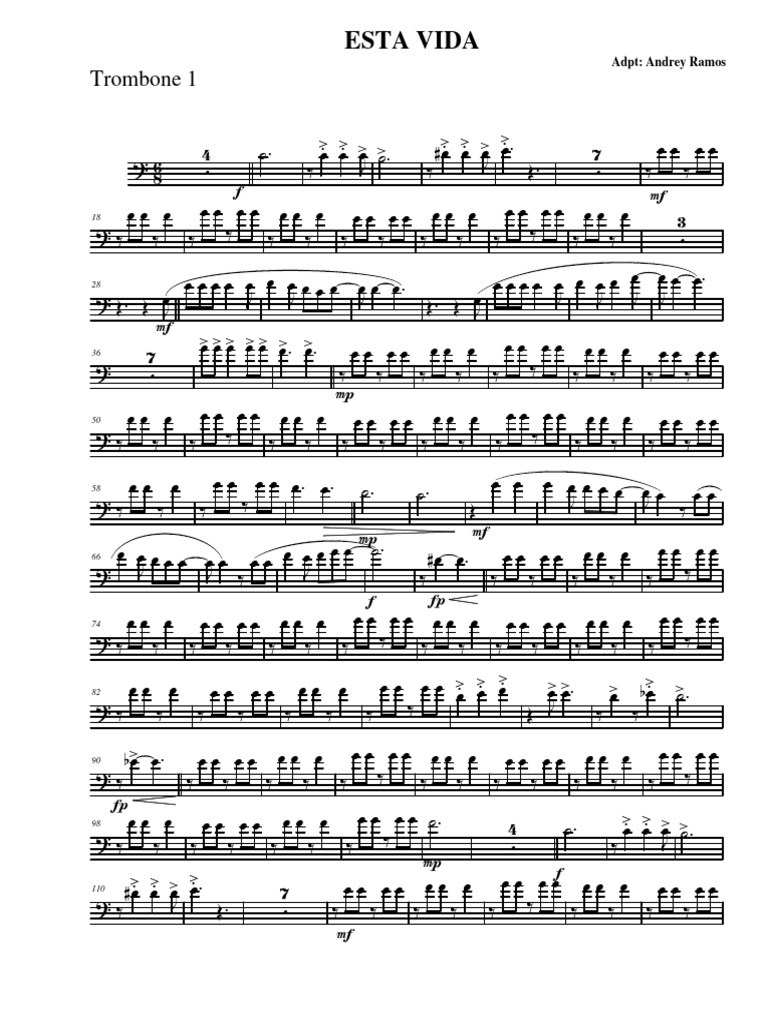 Finale 2006 - [ESTA VIDA - 017 Trombone 1] | PDF