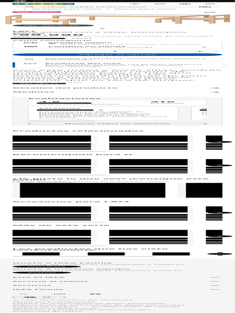 LÄTT Mesa infantil con 2 sillas, blancopino - IKEA Colombia | PDF