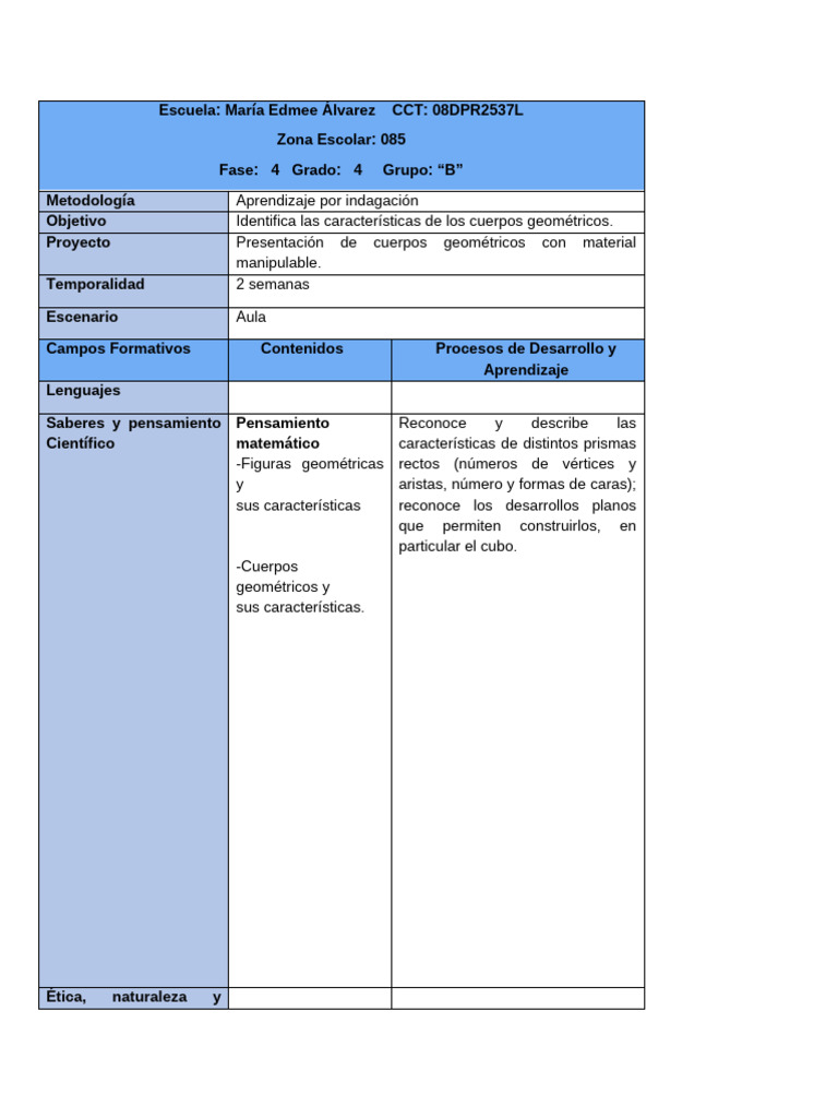 Saberes y Pensamiento Científico 2 | PDF | Geometría | Rectángulo
