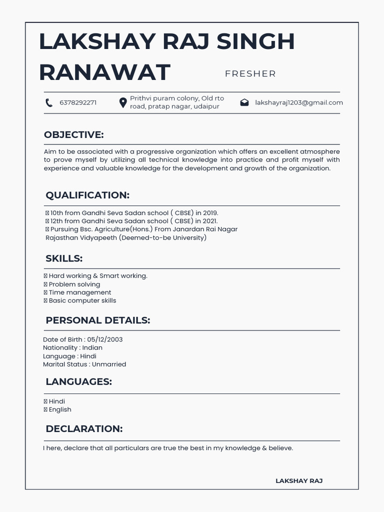 Black and White Clean Professional A4 Resume_20250511_111003_0000 | PDF