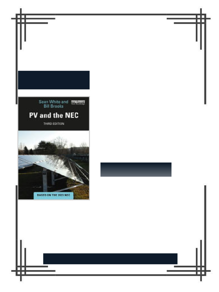 PV and the NEC, 3rd Edition Bill Brooks eBook downloadable handbook ...